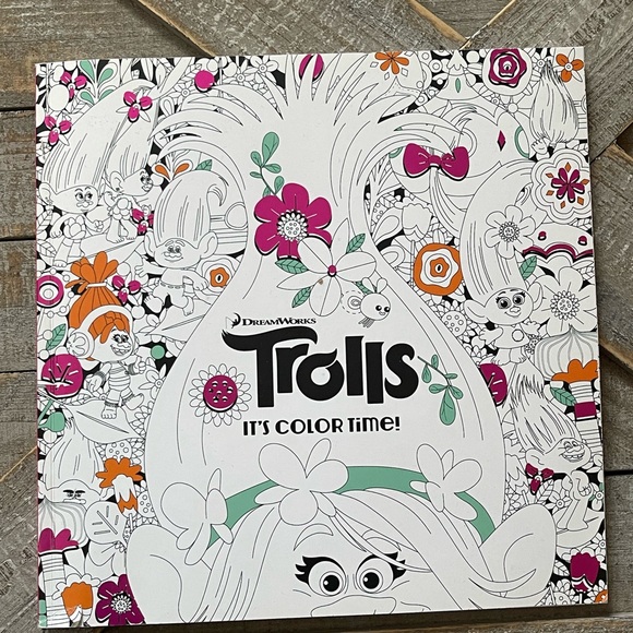 Dreamworks | Other | Dreamworks Trolls Coloring Book | Poshmark